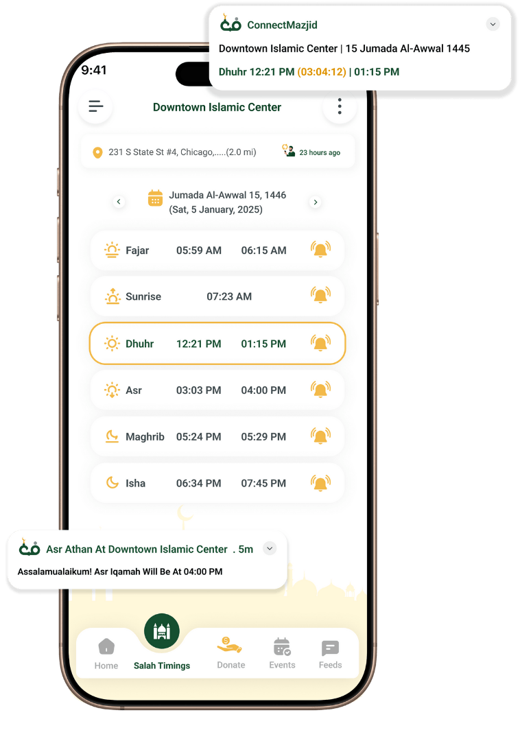 Athan And Iqamah App With Prayer Notifications | Stay Synced