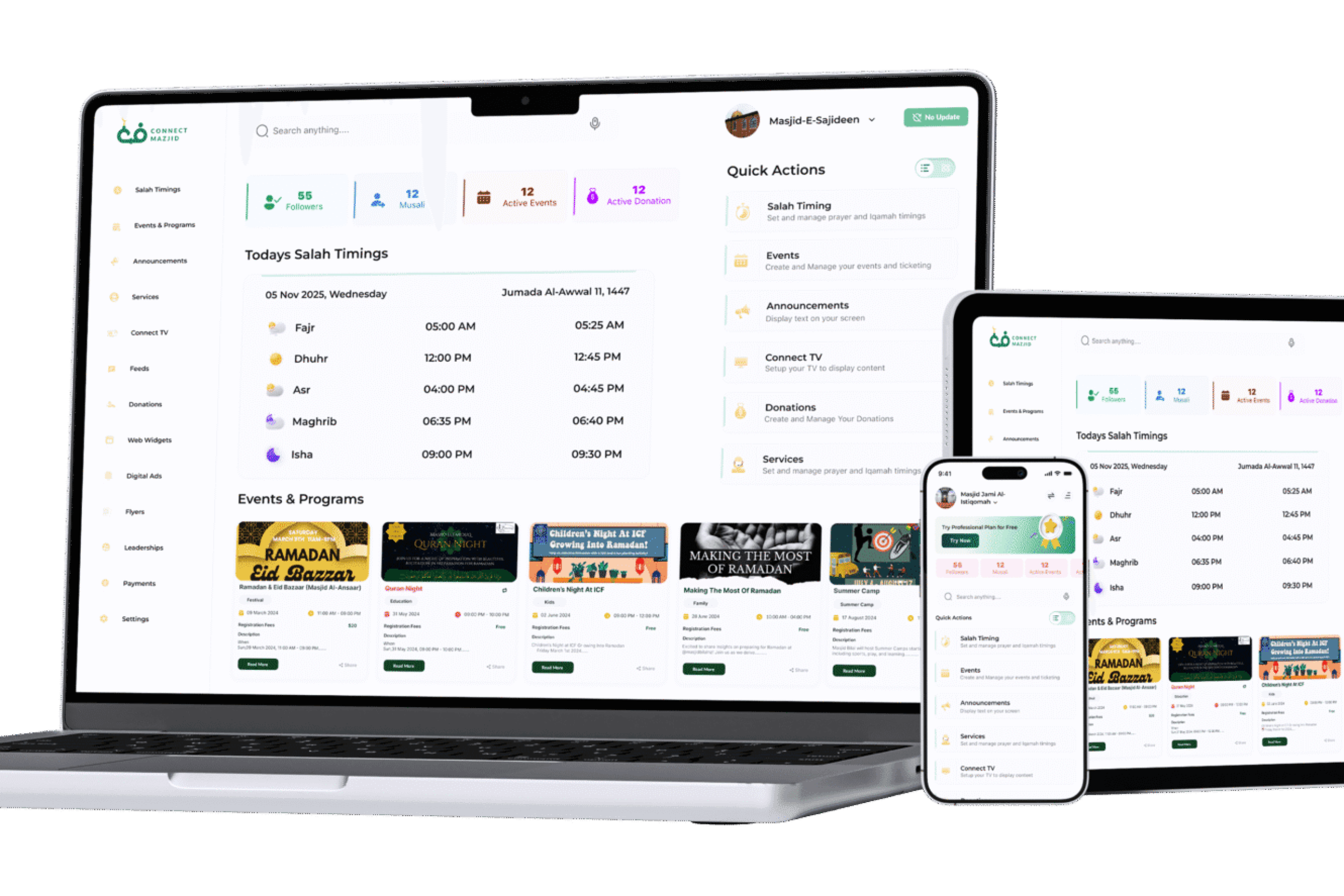 ConnectMazjid: Masjid Management System